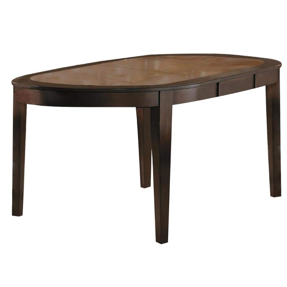 Benjara 58 in. Brown Wood Top 4 Legs Dining Table (Seat of 4) BM219922 ...