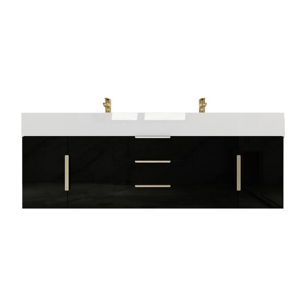 BV Better Vanity Bethany 59 in. W. x 20 in. D x 22 in. H Double Sink ...
