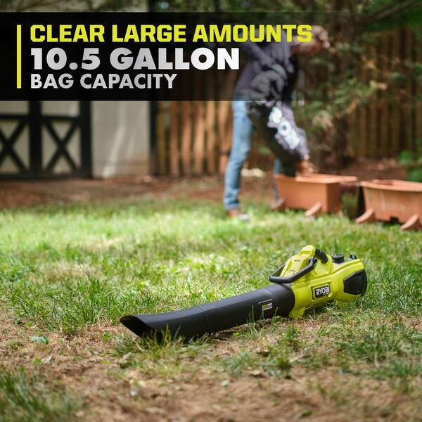 RYOBI 40V HP Brushless 100 MPH 600 CFM Cordless Leaf Blower/Mulcher ...