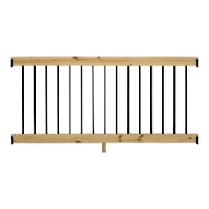 ProWood 3 ft. x 6 ft. Pressure-Treated Pine Wood Deck Stair Railing Kit ...