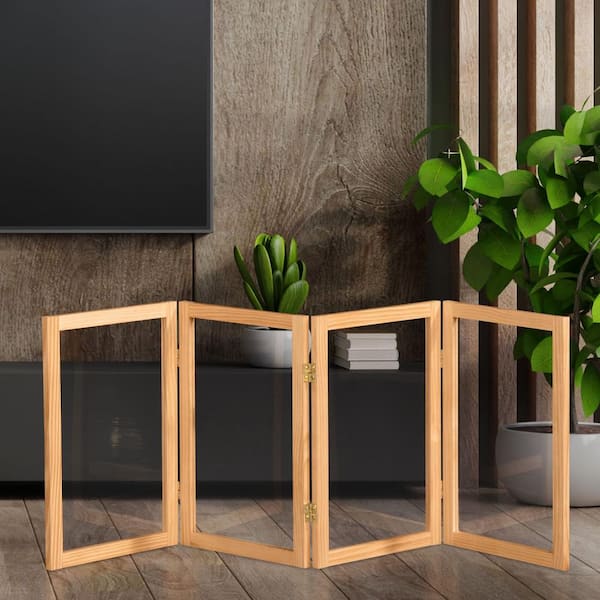 Red Lantern 2 ft. Short Clear Plastic Partition Natural 4 Panel SH ...