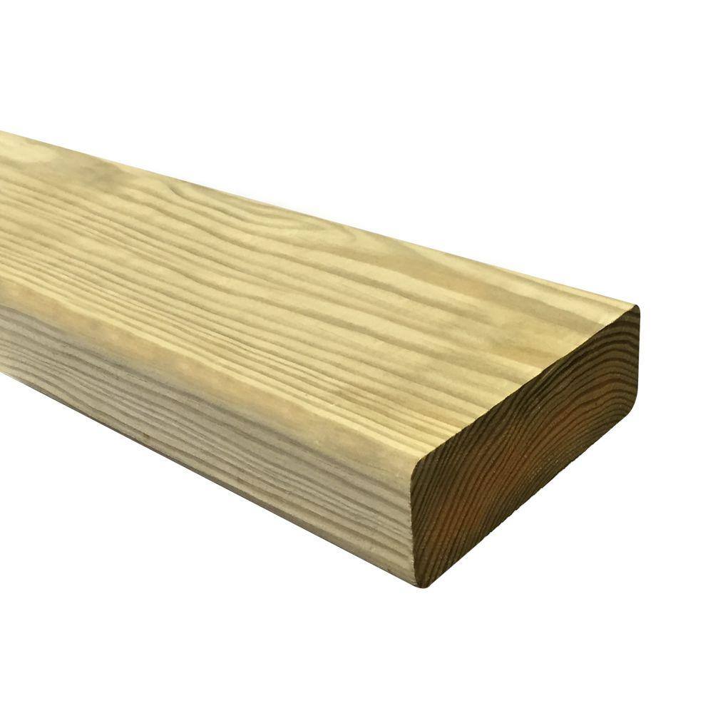 WeatherShield 2 in. x 4 in. x 12 ft. Prime Ground Contact Pressure ...