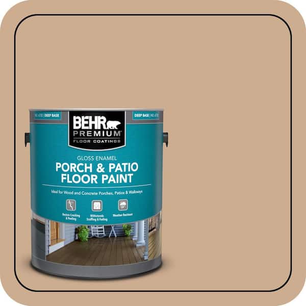 BEHR PREMIUM 1 gal. #MS-16 Indian Cloth Gloss Enamel Interior/Exterior ...