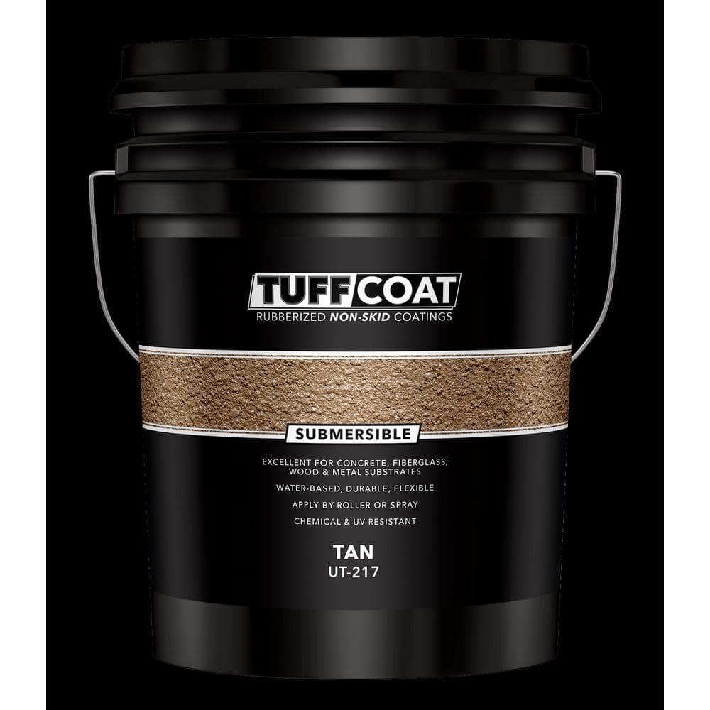TUFF COAT UT-217 5-Gl Tan Interior/Exterior, Concrete/Wood/Fiberglass ...