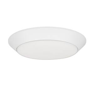 Commercial Electric 8 in. Twist Lift Round LED Flush Mount with Night ...