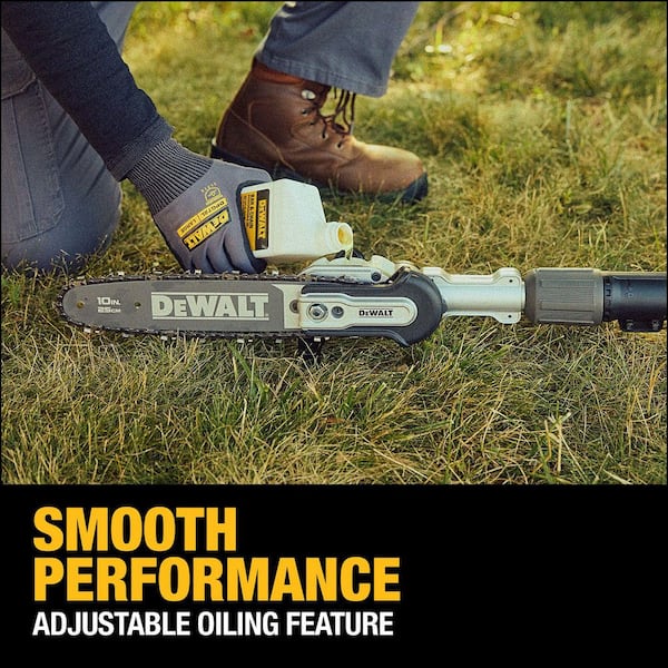 DEWALT FLEXVOLT 60V MAX 10 in. Cordless Battery Powered Telescoping Pole Saw (Tool Only ...