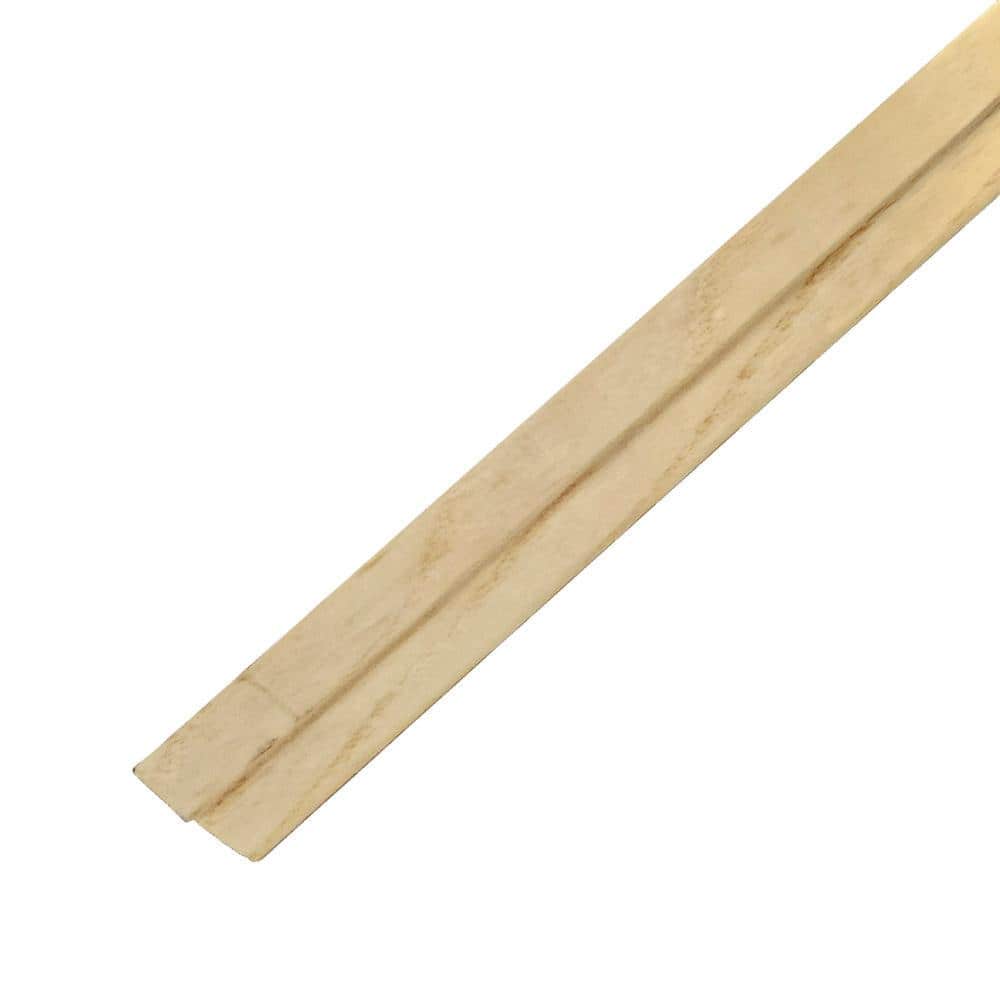 HOUSE OF FARA 1/4 in. D x 3/4 in. W x 96 in. L Unfinished Maple Wood ...