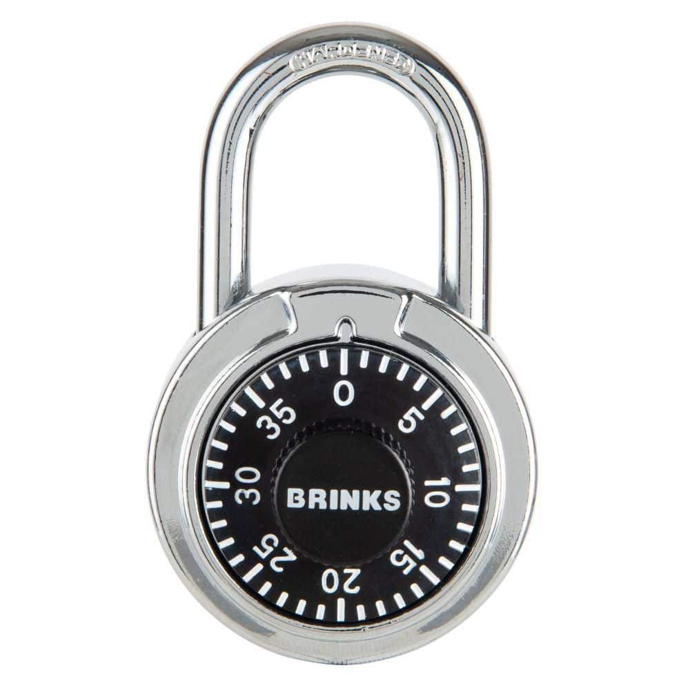 Brinks 50 mm Steel Dial Combination Padlock 172-49002 - The Home Depot