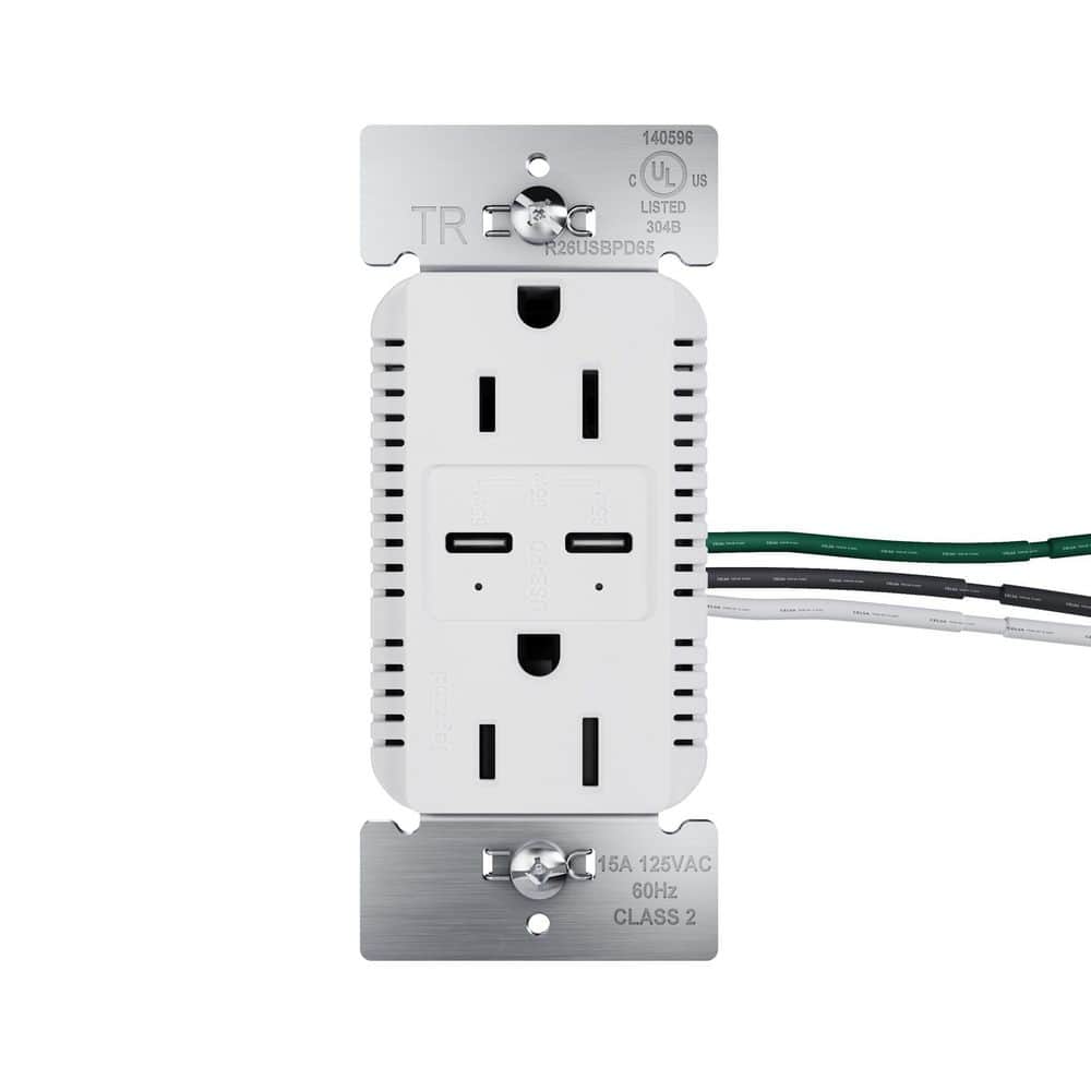 Reviews for Legrand radiant 15A Tamper Resistant 65W Power Delivery USB ...