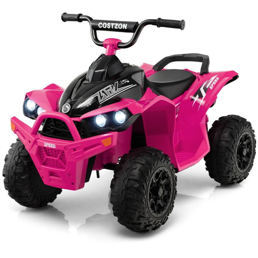 Costway 12-Volt Battery Powered Kids Ride On ATV Electric 4-Wheeler ...