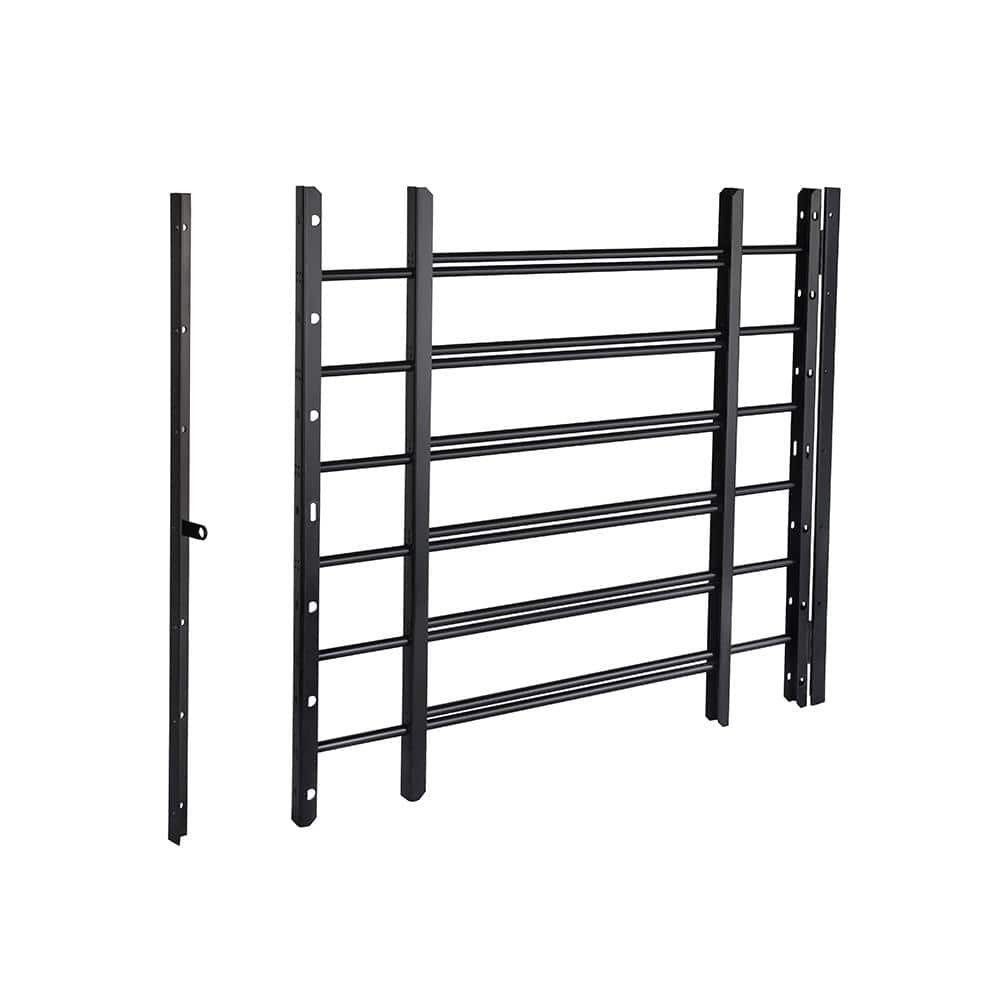 Grisham Pp-Spag 6-Bar Window Guard in Black 91660 - The Home Depot