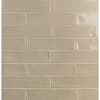 Ivy Hill Tile Birmingham Fawn 3 in. x 12 in. Polished Ceramic Subway ...