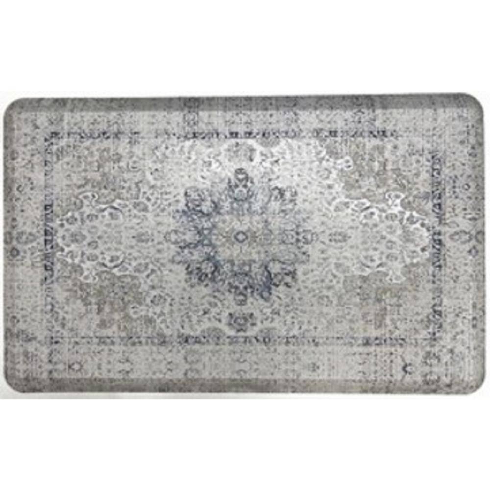 Mohawk Home Fresco Charm Gray 20 in. x 32 in. Indoor Comfort Kitchen ...