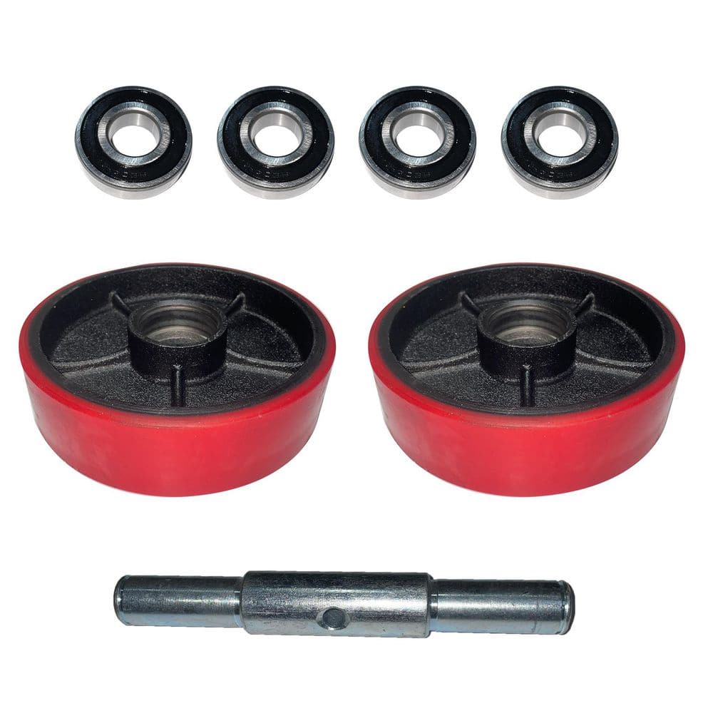 TORY CARRIER 2-Pieces 7 in. x 2 in. Manual Pallet Jack Truck PU ...