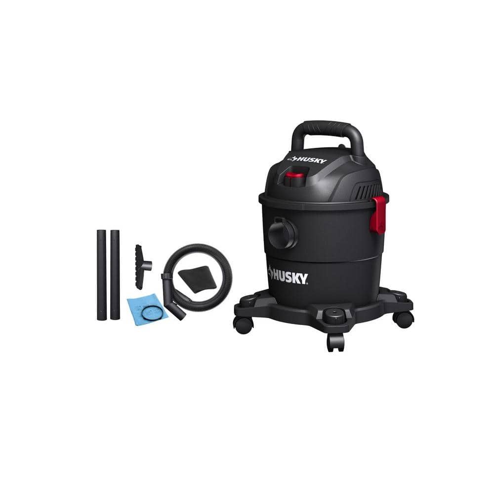 Husky 4 Gal. Portable Poly Wet/Dry Vacuum 8200441 - The Home Depot