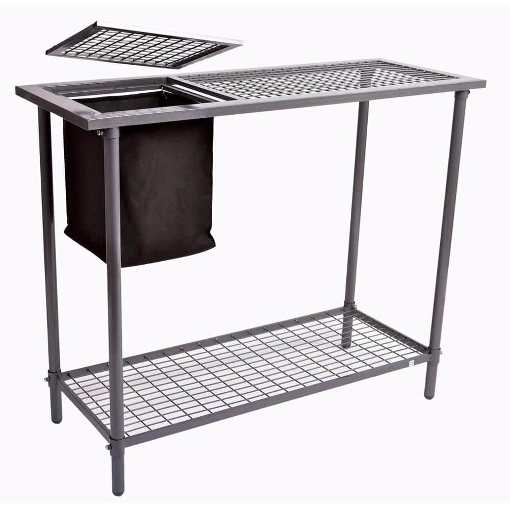 Weather Guard Garden and Greenhouse Wire Grid Top Potting Bench / Table ...