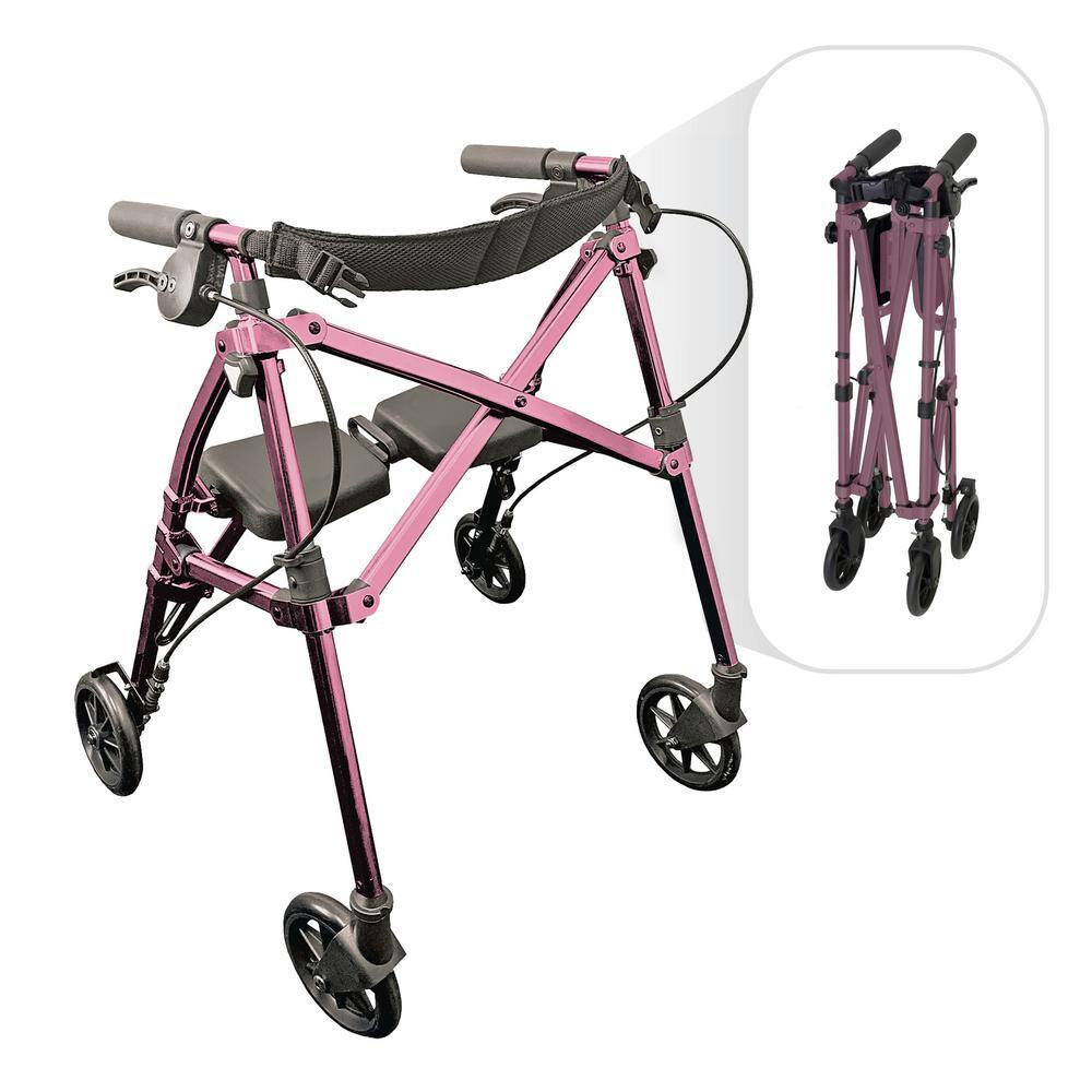 Buy Space Saver Short Lightweight Junior Folding 4-Wheel Walker ...