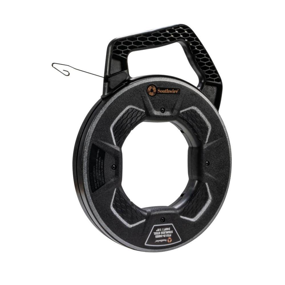 Southwire 240 ft. 1/8 in. Stainless Steel Fish Tape 67014940 - The Home ...