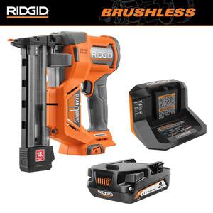 RYOBI ONE+ HP 18V Brushless Cordless 18-Gauge Narrow Crown Stapler ...