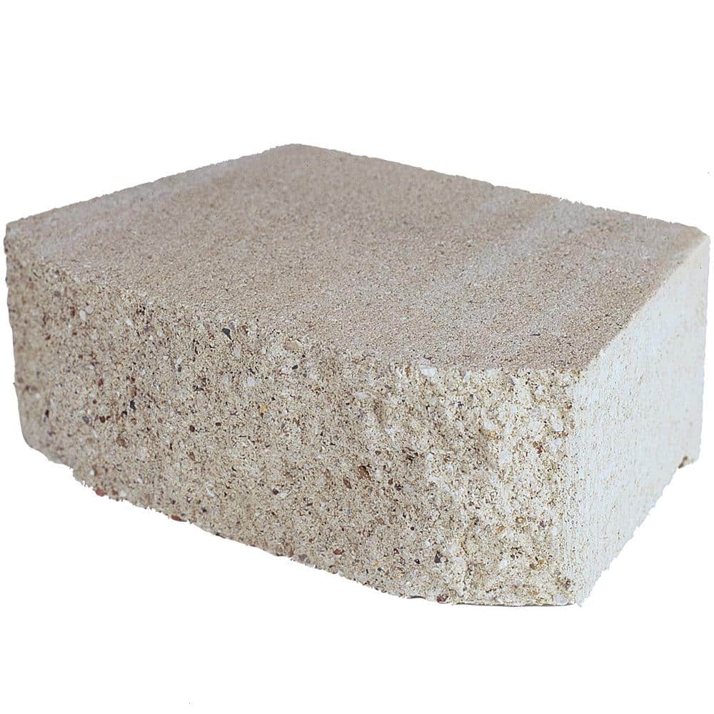 Pavestone 4 in. H x 11.63 in. W x 6.75 in. L Limestone Retaining Wall ...