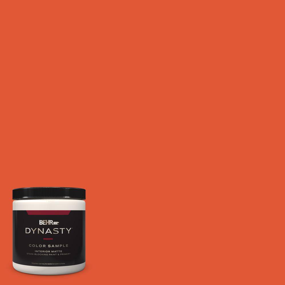 BEHR DYNASTY 8 oz. #S-G-210 Volcanic Blast Matte Stain-Blocking ...