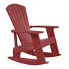 Recycled Plastic Red Rock Outdoor Rocker CRX09-31 - The Home Depot
