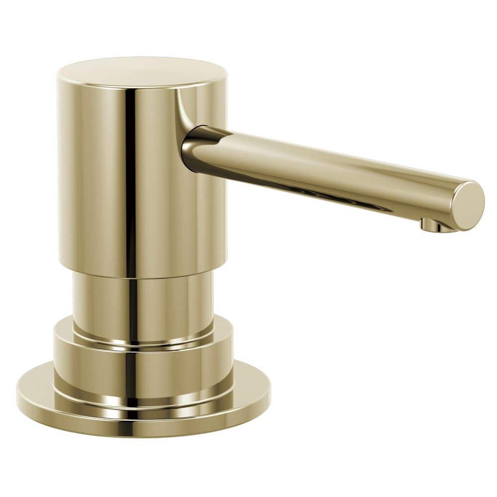 Delta Trinsic Deck Mount Metal Soap Dispenser in Polished Nickel ...
