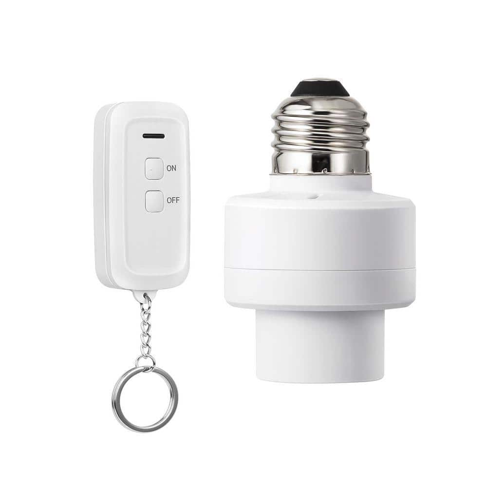 DEWENWILS 120-Volt Wireless Remote Control Lamp Bulb Socket with Switch ...