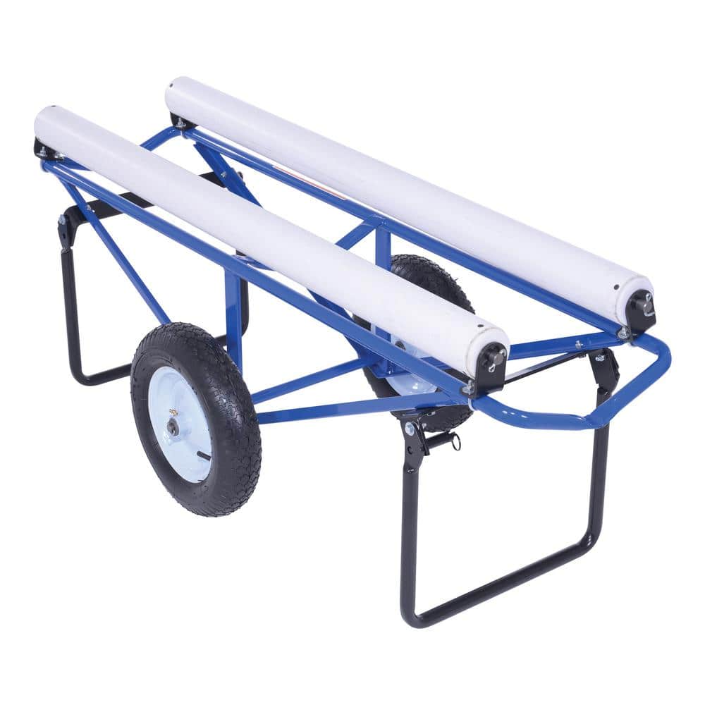 Vestil 61 in. x 25 in. Portable Carpet Dispenser with Pneumatic Wheel ...