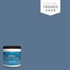 BEHR PREMIUM PLUS 8 oz. #PPU14-18 Laguna Blue Satin Enamel Interior ...
