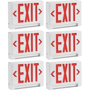 Lithonia Lighting Aluminum LED Emergency Exit Sign LE S 1 R EL N SD ...