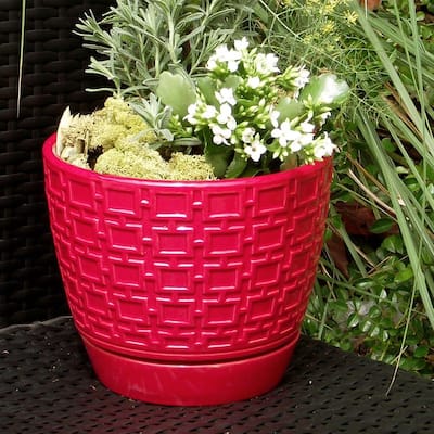 Red - Plant Pots - Planters - The Home Depot