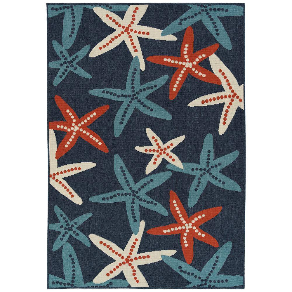 Kaleen Amalie Collection Navy 1 ft. 9 in. x 3 ft. Rectangle Indoor ...