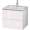 Duravit L-Cube 24.375 in. W x 19 in. D x 21.63 in. H Floating Bath ...