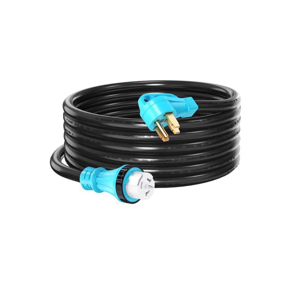 Vrbgify 10 ft. 50 Amp 125/250-Volts STW 6/3+8/1 AWG Generator Extension ...