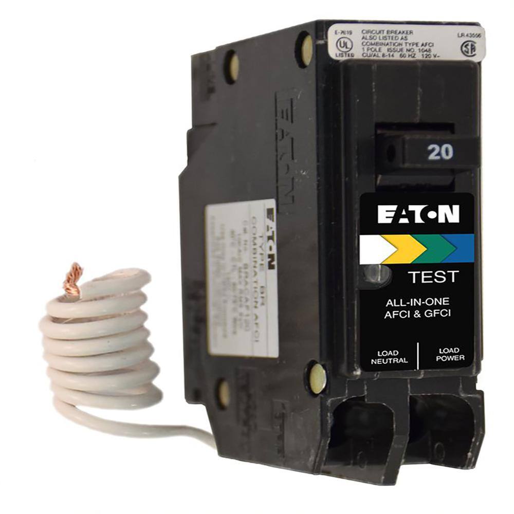 Have A Question About Eaton BR 20 Amp All In One AF GF Breaker Pg 1 Have A Question About Eaton BR 20 Amp All In One AF GF Breaker Pg 1