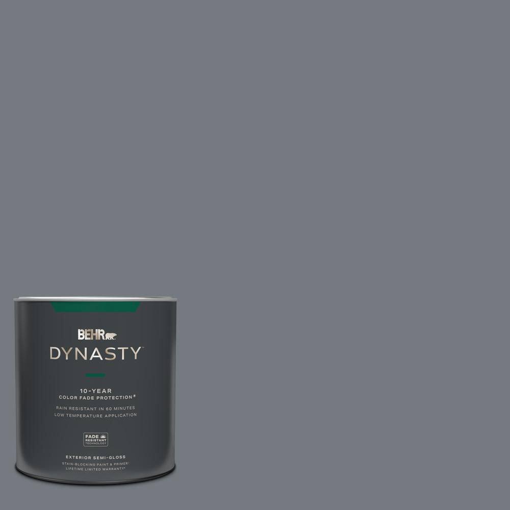 BEHR DYNASTY 1 qt. #N510-5 Liquid Mercury color Semi-Gloss Enamel ...