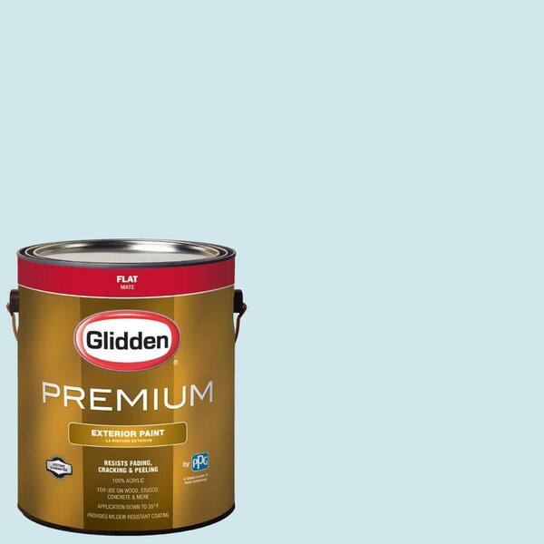 Glidden Premium 1 gal. #HDGB42U Arctic Blue Satin Interior Paint with ...