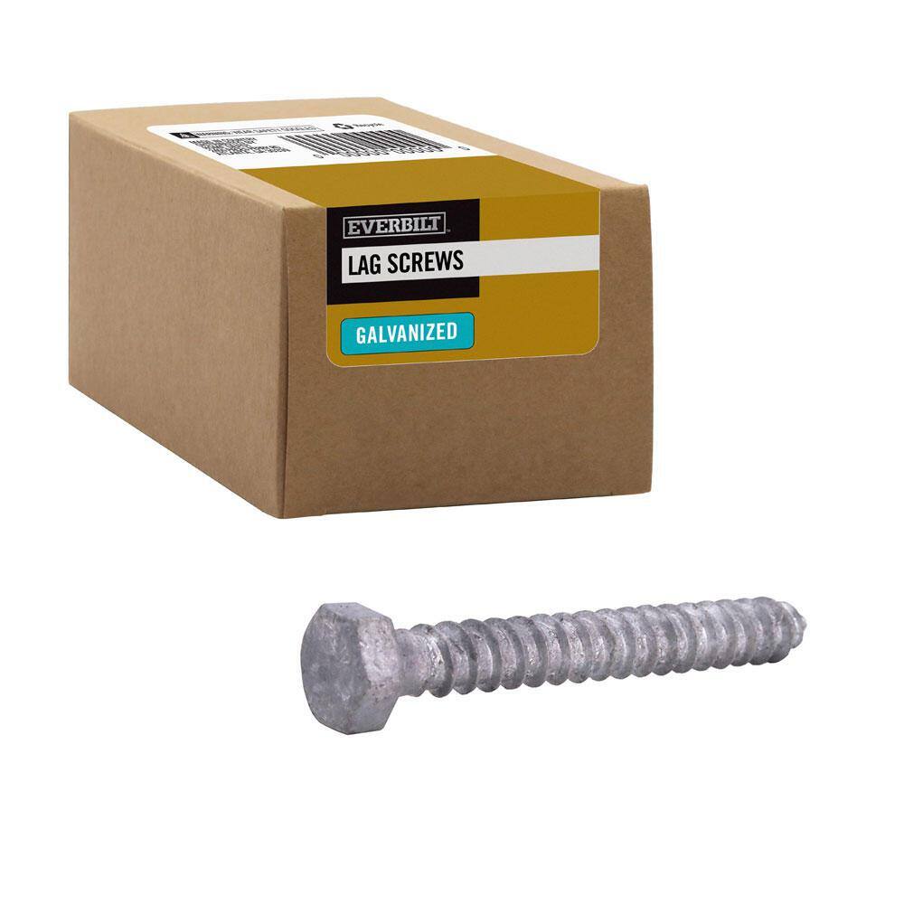 Lag Screws 3/8 X 8 Inch Lag Bolts - Hot Dip Galvanized Hex Head Screws ...