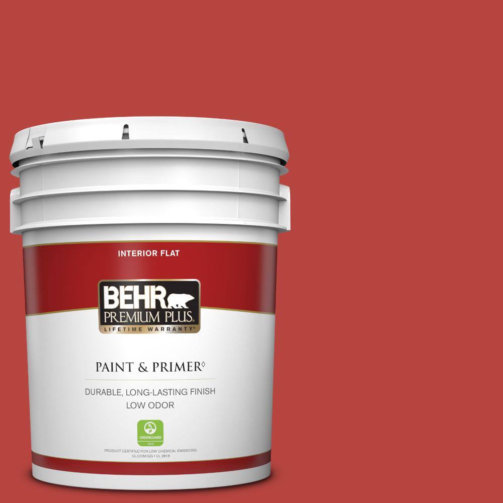 BEHR PREMIUM PLUS 5 gal. #P160-7 Stiletto Love Flat Low Odor Interior ...