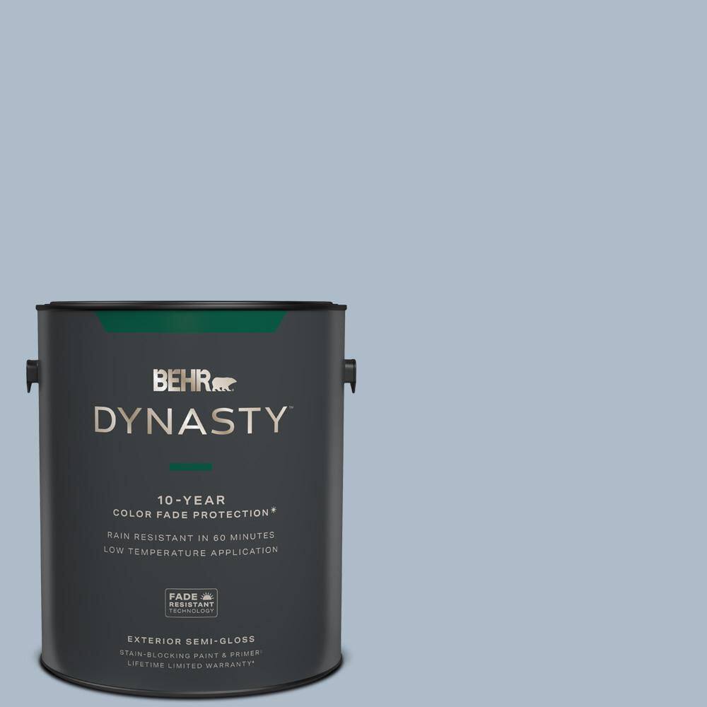 BEHR DYNASTY 1 gal. #PPU15-16 Simply Blue Semi-Gloss Exterior Stain ...