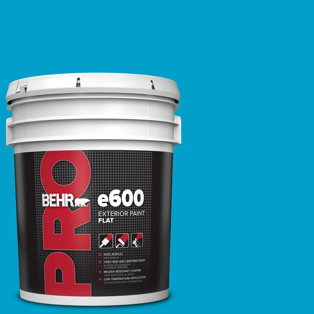 BEHR PRO 5 gal. #P490-5 Yucatan Flat Exterior Paint PR61305 - The Home ...