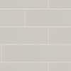 Daltile Restore Ash Gray 4 in. x 16 in. Glazed Ceramic Subway Wall Tile ...
