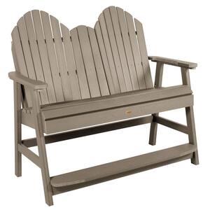 Highwood Hamilton 4ft 2-Person Harbor Gray Recycled Plastic Counter ...
