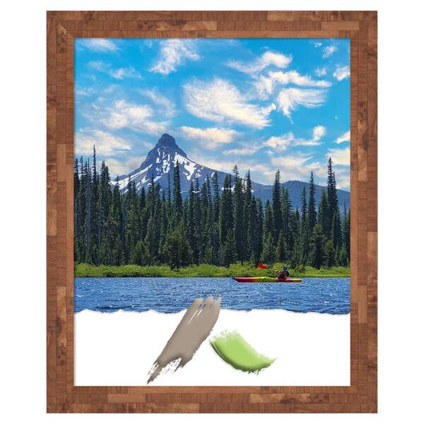 Amanti Art Fresco Light Pecan Wood Picture Frame Opening Size 16 x 20 ...