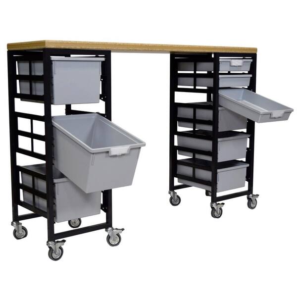 StorSystem Mobile Workbench Storage Station With Wood Top -9 StorSystem ...