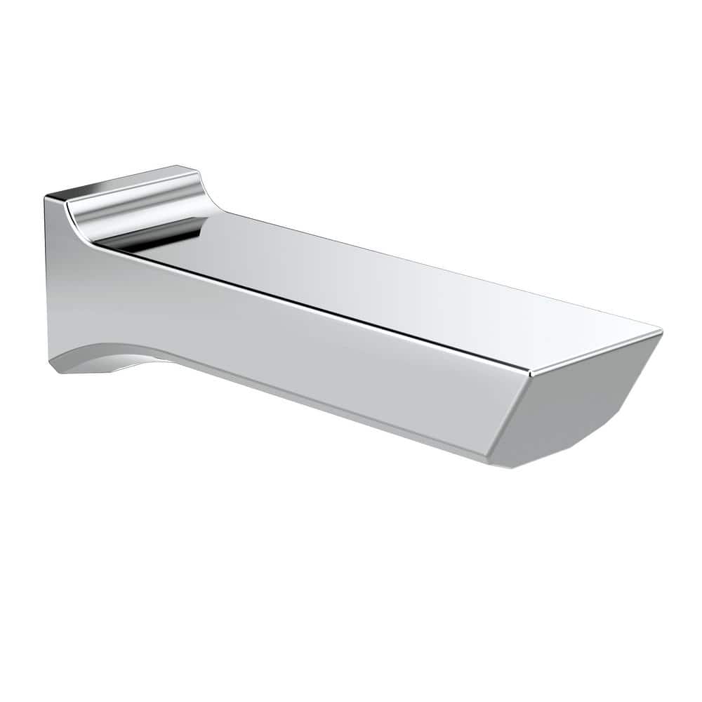 Delta Pivotal 9 in. Non-Diverter Tub Spout in Lumicoat Chrome ...