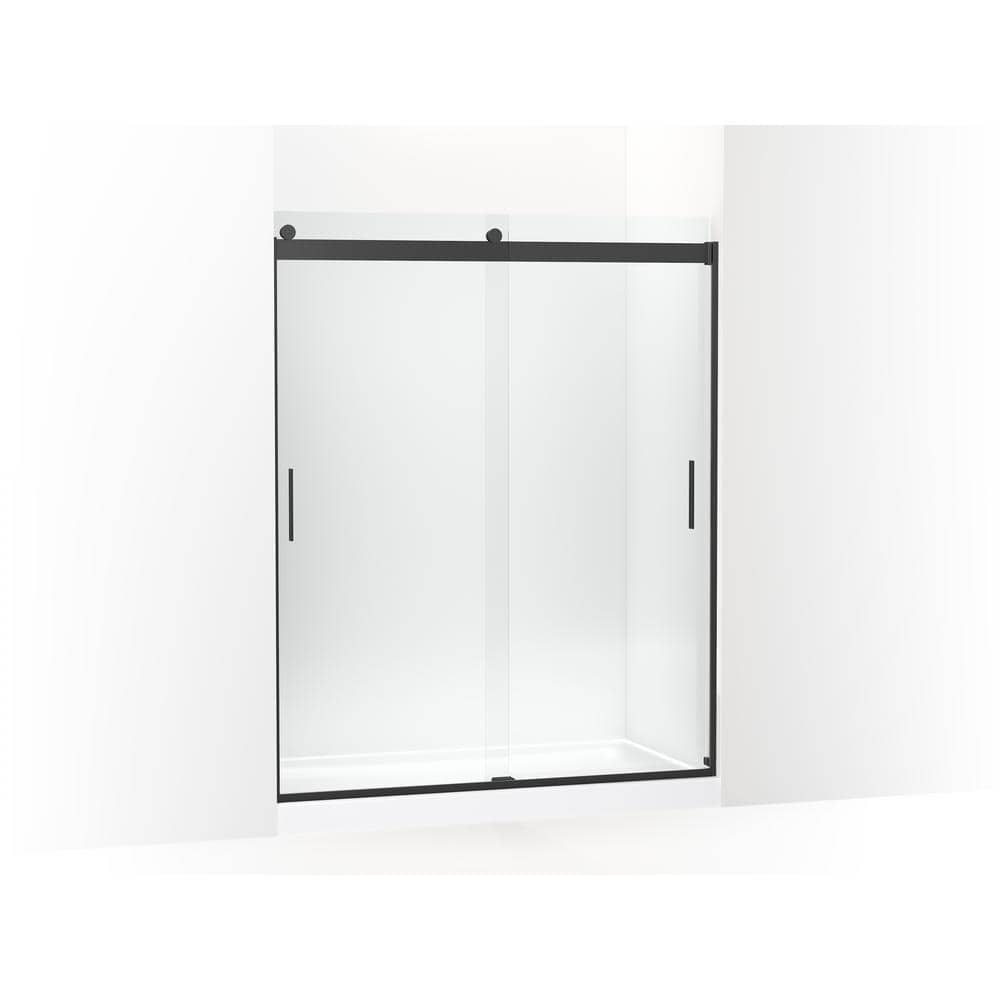 KOHLER Levity 59.625 in. W x 74 in. H Sliding Frameless Shower Door in ...