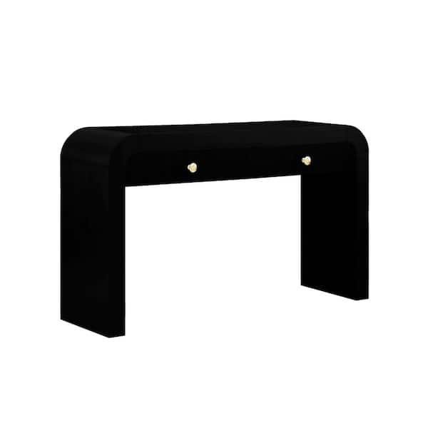 Best Master Furniture Bellagio 54 in. L Black Modern Console Table ...