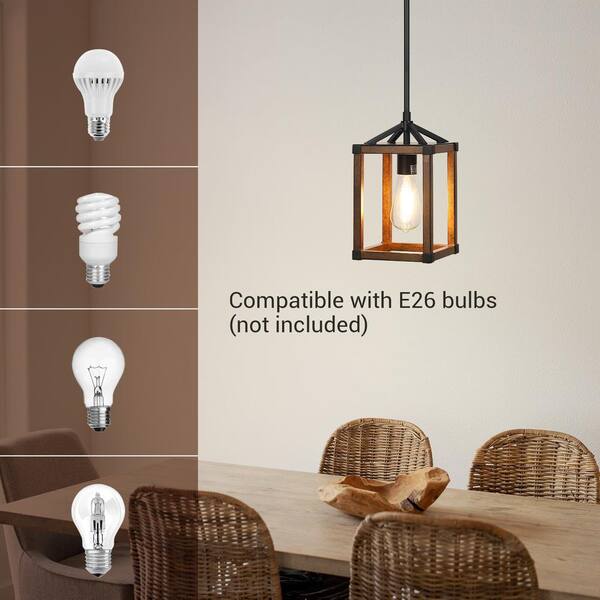 Edison Bulb Pendant Light Nickel Edison (Large) Single Pendant